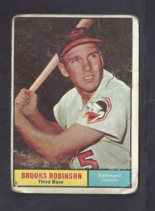 Lot Detail - 1961 Brooks Robinson (HOF) Topps Baseball Card Lot Detail - 1961 Brooks Robinson (HOF) Topps Baseball Card